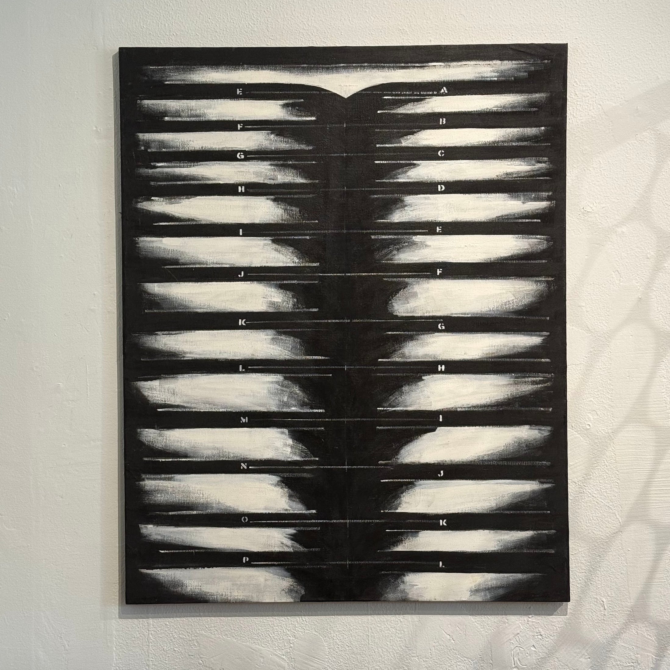 Vintage Painting on Linen with Numbers by Martin Prekop, American 1940 ...